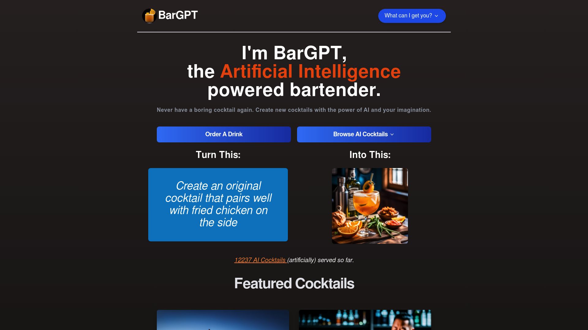 BarGPT - About, Reviews, Alternatives - AI Locator