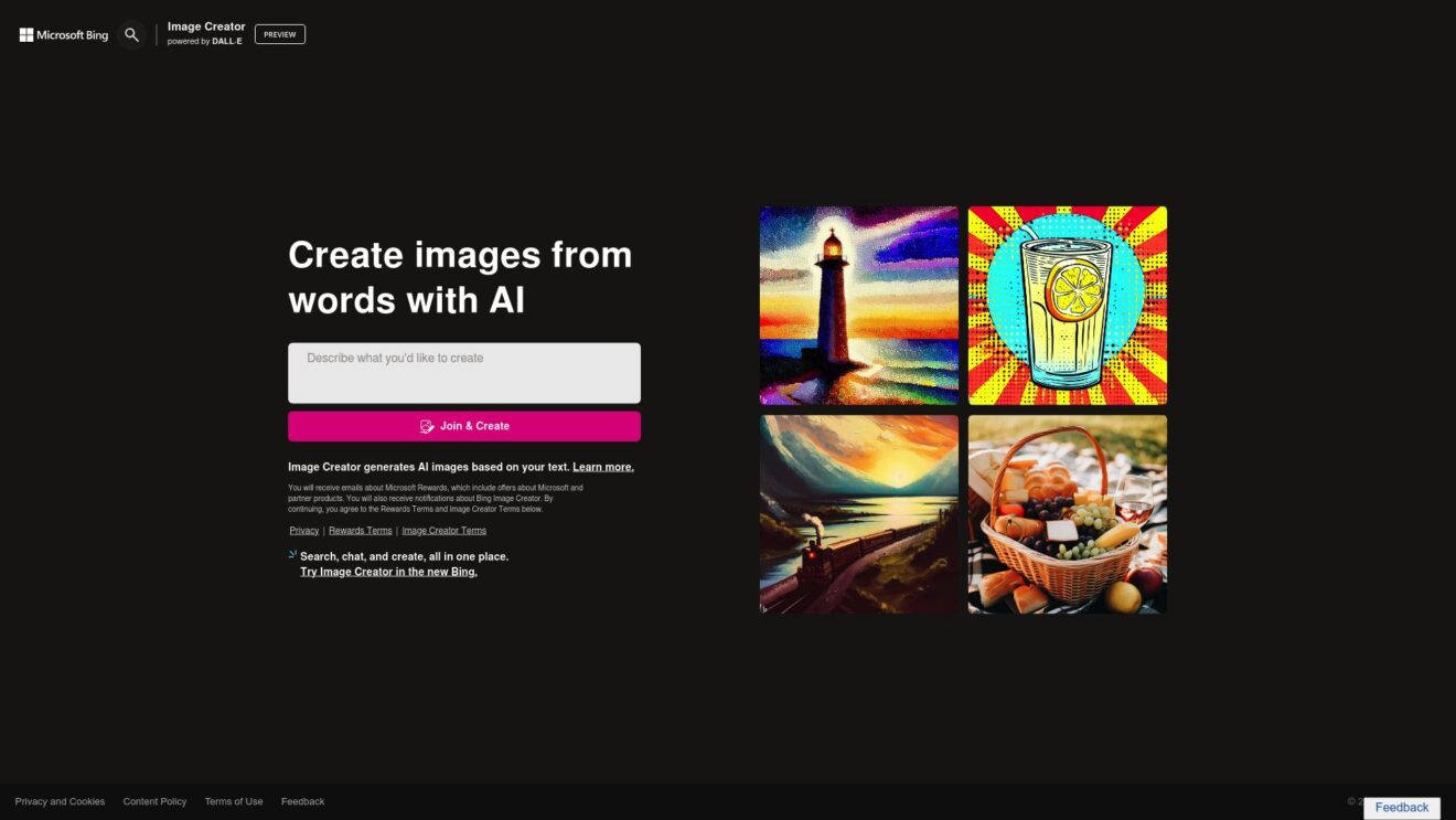Bing Image Creator - About, Reviews, Alternatives - AI Locator