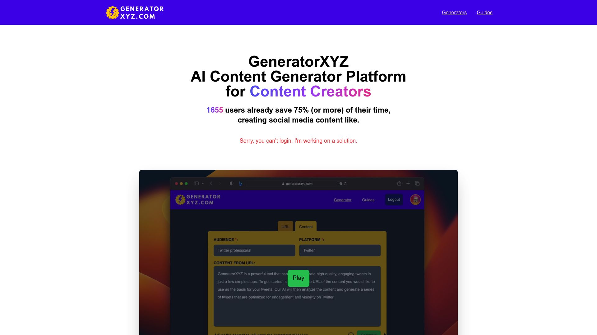 Generator XYZ - About, Reviews, Alternatives - AI Locator