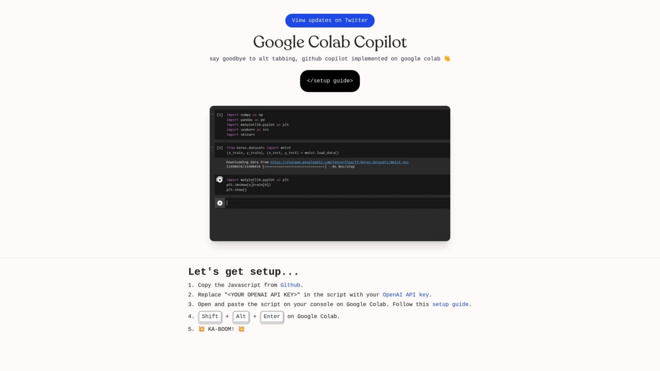 Google Colab Copilot - About, Reviews, Alternatives - AI Locator