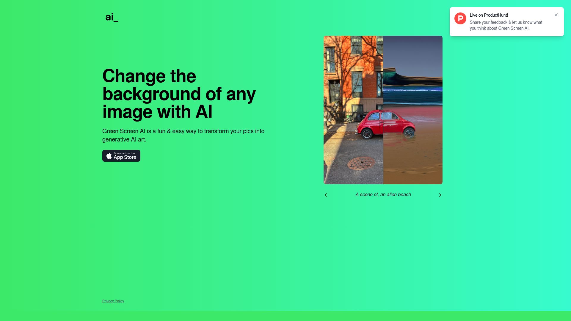 Green Screen AI - About, Reviews, Alternatives - AI Locator