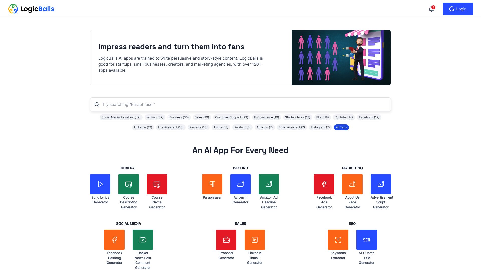 Logicballs - About, Reviews, Alternatives - AI Locator