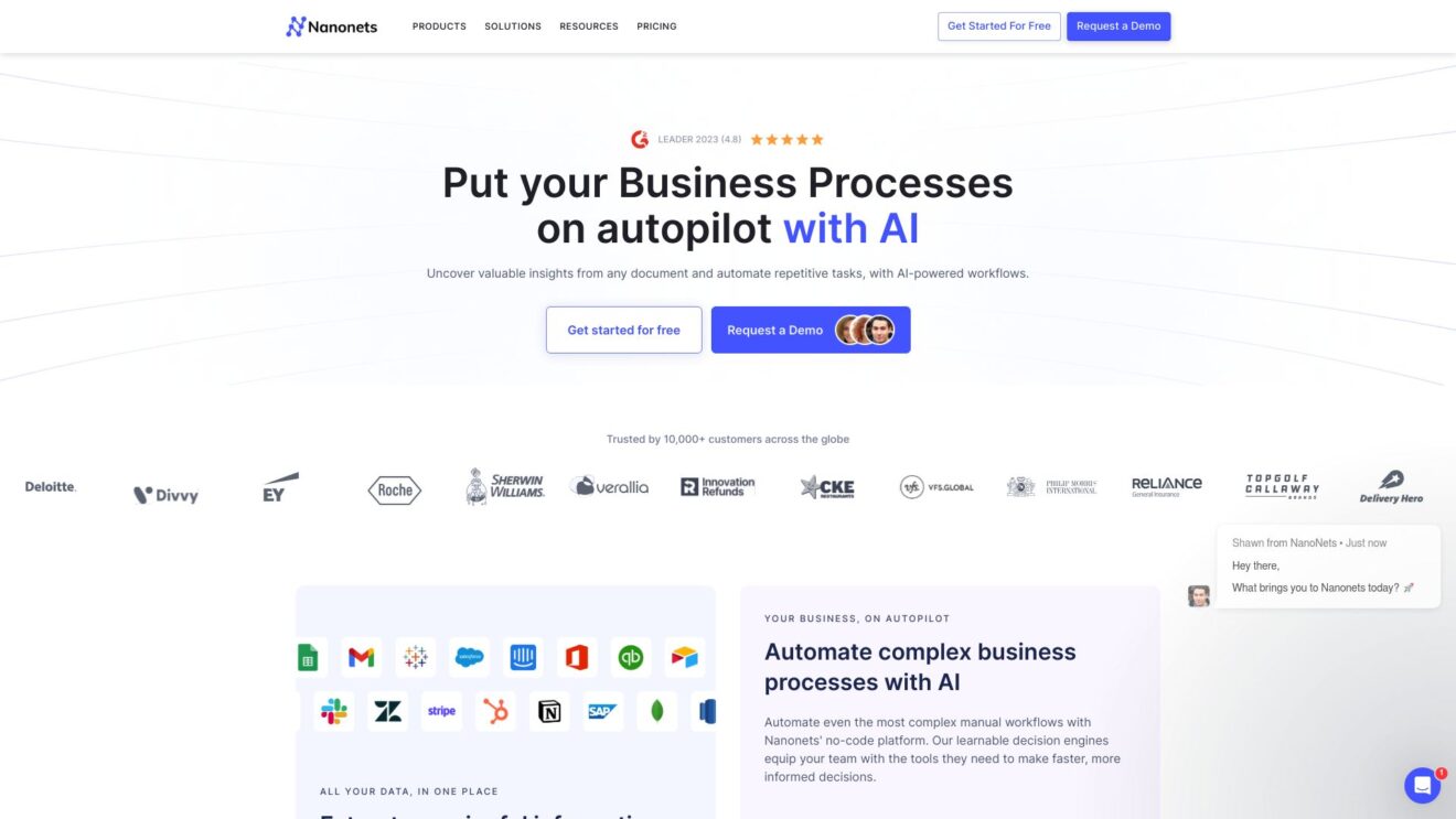 Nanonets - About, Reviews, Alternatives - AI Locator
