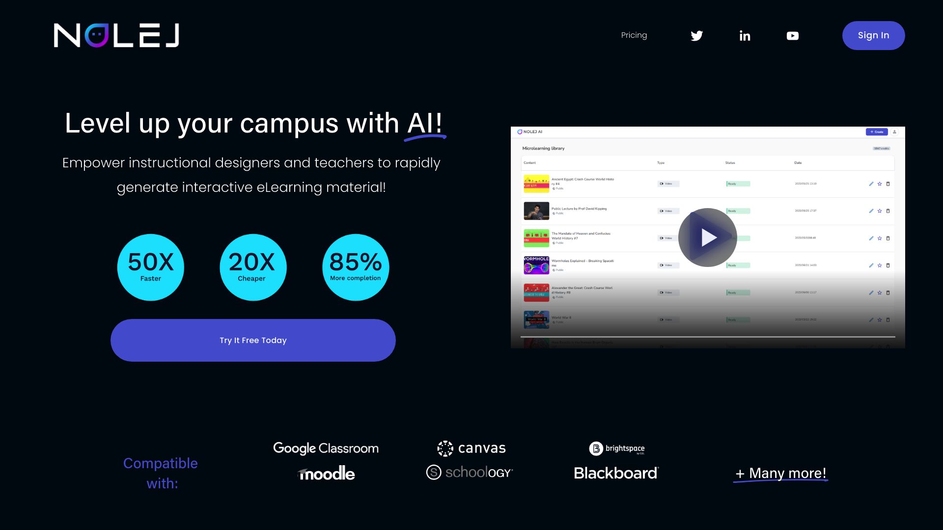 Nolej - About, Reviews, Alternatives - AI Locator