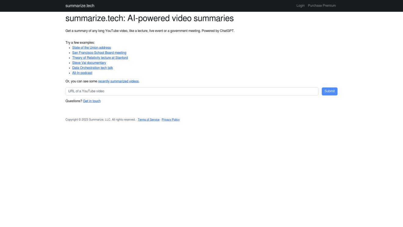 Summarize Tech - About, Reviews, Alternatives - AI Locator