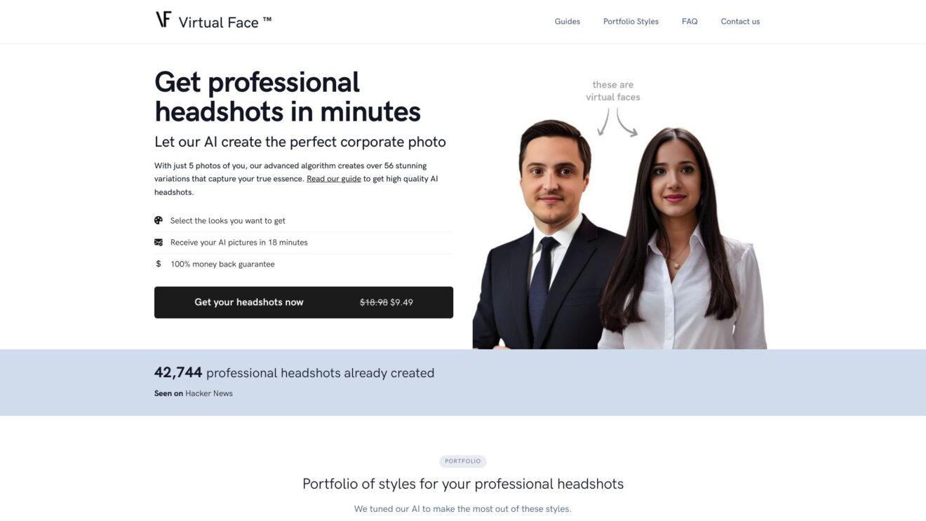 Virtual Face - About, Reviews, Alternatives - AI Locator