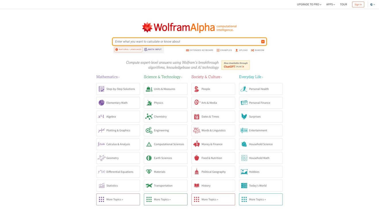 WolframAlpha - About, Reviews, Alternatives - AI Locator