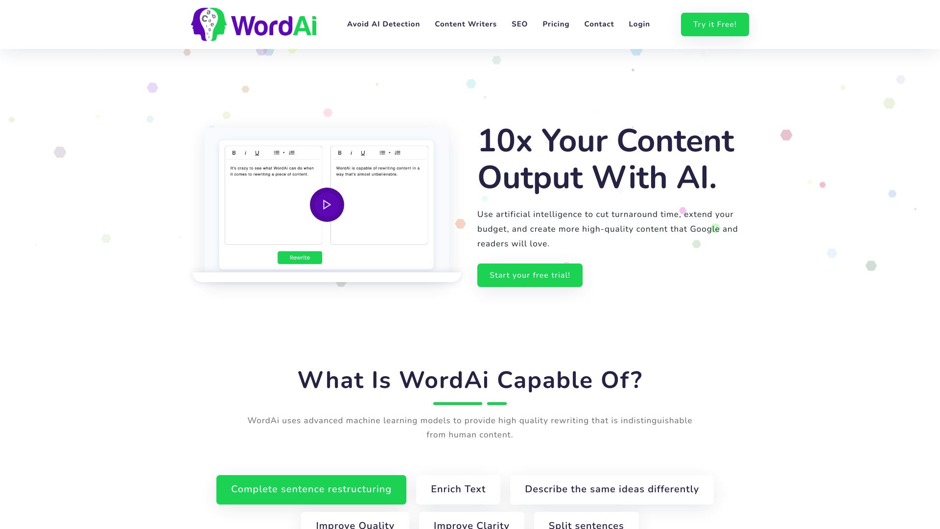 WordAI - About, Reviews, Alternatives - AI Locator